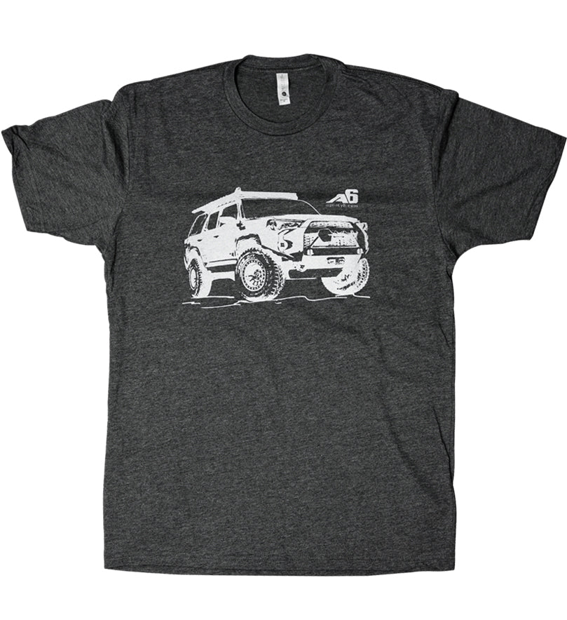 T-Shirt - Agency 6 4Runner - Charcoal Heather – HeftyFabworks