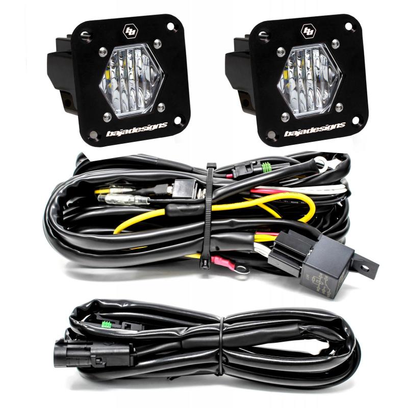 Baja Designs S1 Wide Cornering LED Light Backup Kit w/ Mounting Bracke ...